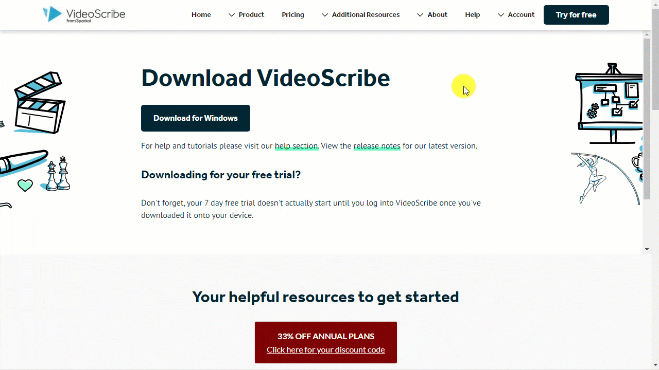 Downloading and installing VideoScribe for desktop (Windows)