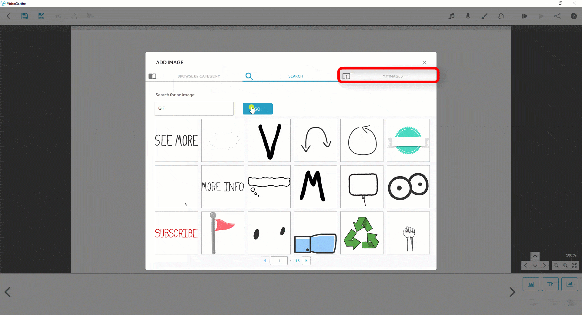 Using animated GIFs - VideoScribe Legacy