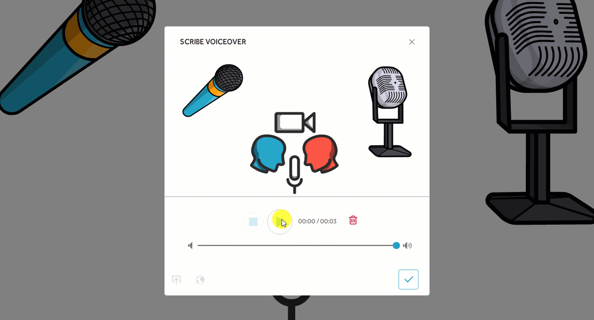 Recording a voiceover