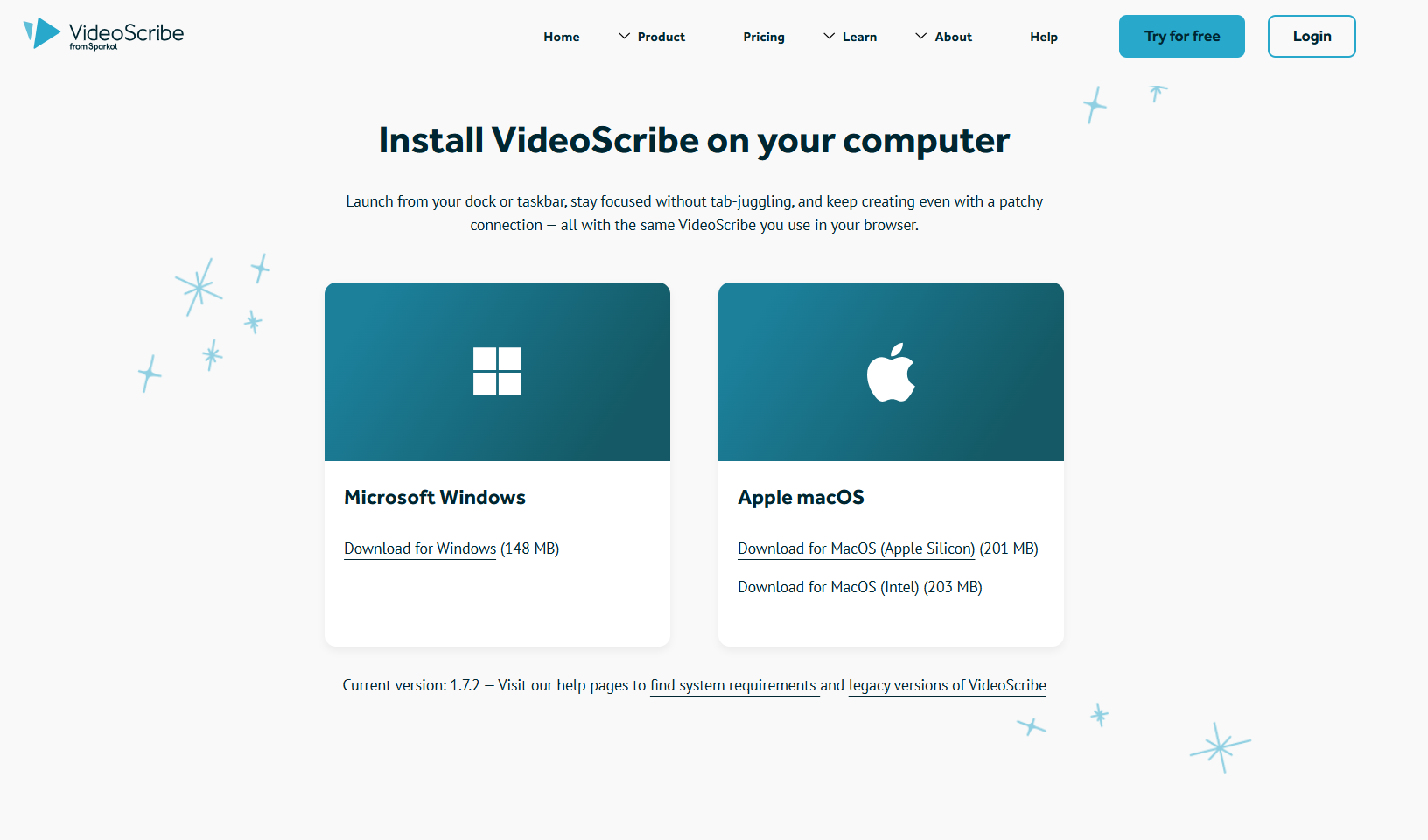 Downloading and installing the VideoScribe App (Windows)